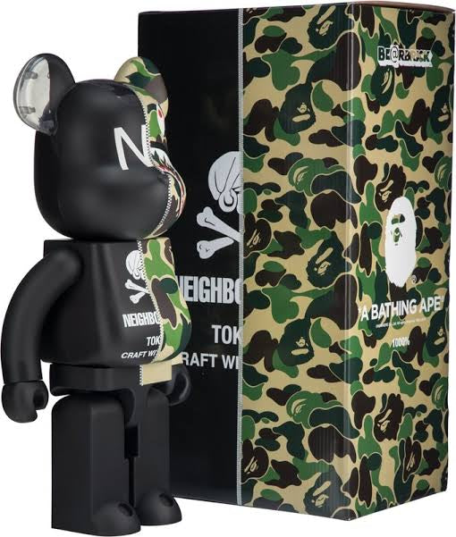 Bearbrick x A Bathing Ape x Neighborhood 1000% Multi – Pure Soles PH