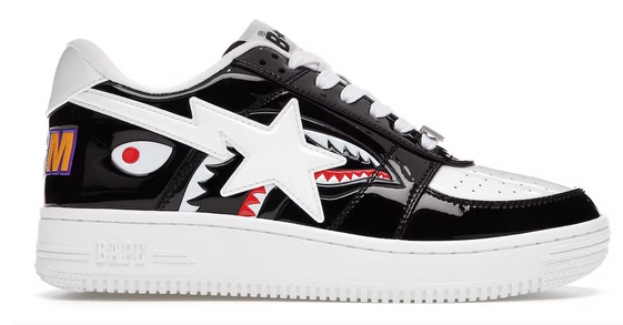 A Bathing Ape Bape Sta Low Color Block Shark Black – Pure Soles PH
