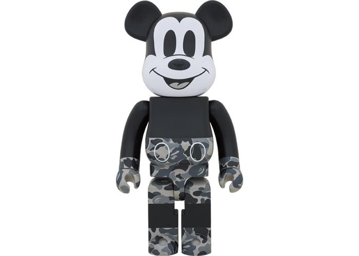 Bearbrick x Bape Mickey Mouse Monotone 1000% – Pure Soles PH