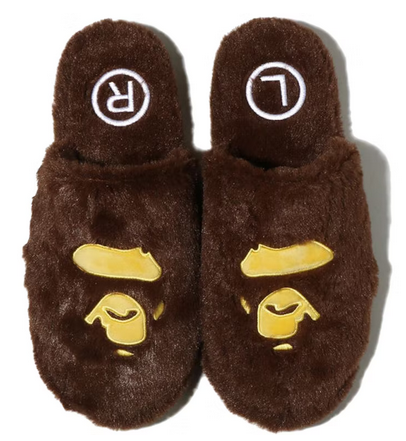 BAPE Ape Head Slipper Brown – Pure Soles PH